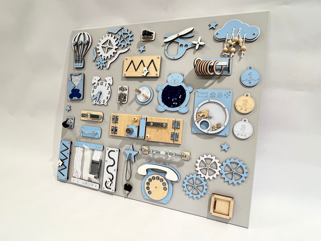 EXTRA LARGE Toddler Busy Board, Wall Activity Board, Montessori Busy ...