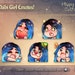 Twitch Emotes // Cute Blue Hair Emotes Hair Girl Chibi Emotes for ...