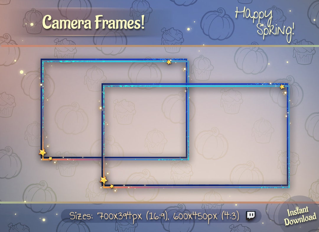 Webcam Overlay / Webcam Frame - Winter Webcam Frame / Cute Custom ...