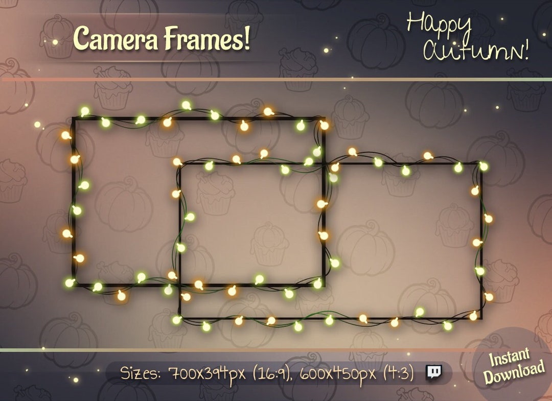 Webcam Overlay / Webcam Frame - Christmas Webcam Frame / Cute Custom ...