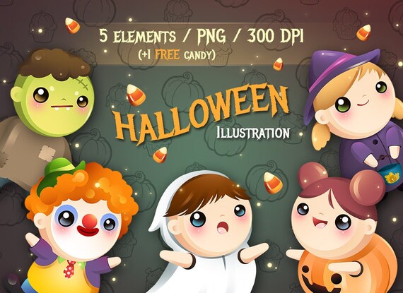 Halloween Clipart / Halloween Items Download / Instant - Etsy