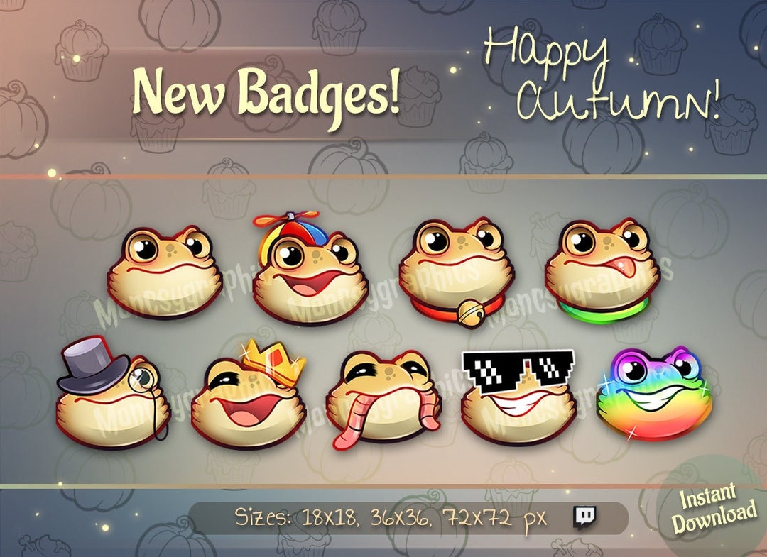 Twitch Lizard Sub Bit Badges / Reptile Badges for Streamers / Kawaii ...