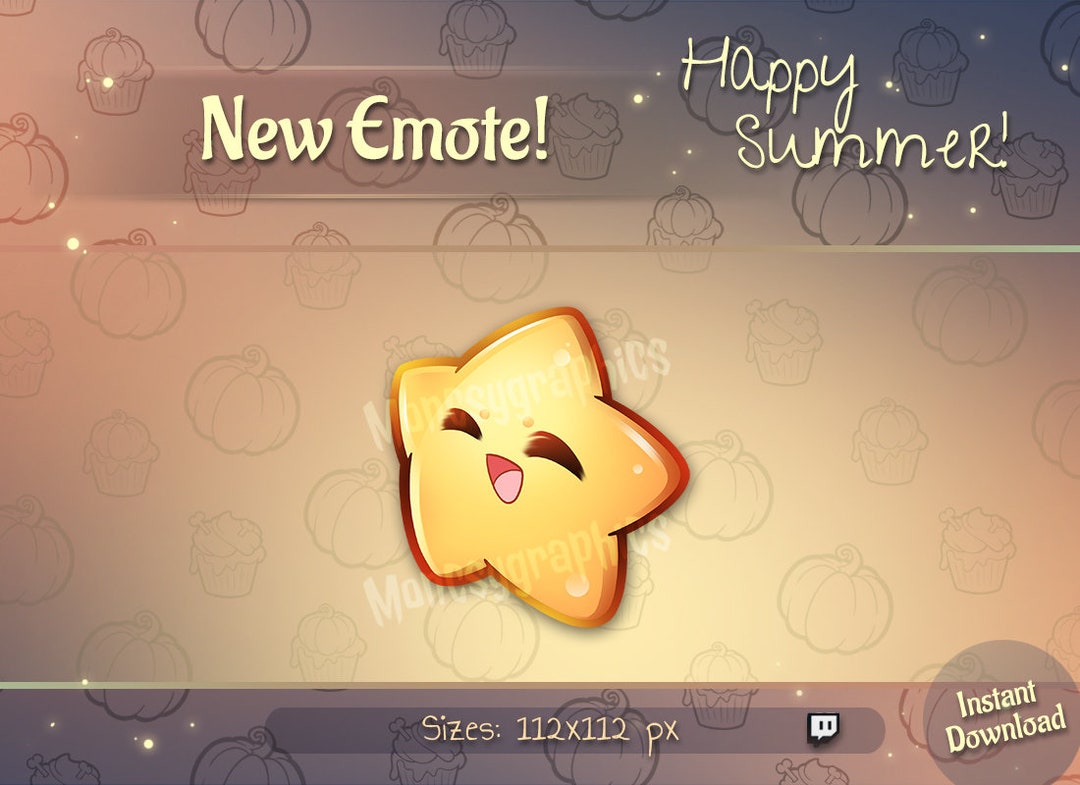 Twitch Emotes // Cute Star Chibi Emotes for Streamers / Kawaii Star ...