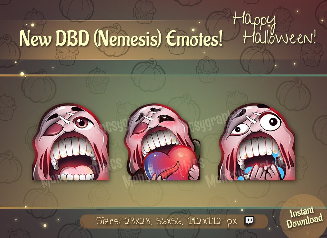 Nemesis Inspired Emote / Twitch Emote /dead by Daylight Inspired Emotes ...
