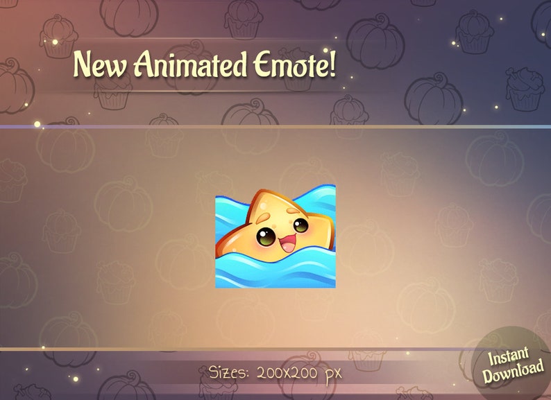 Cute Animated Star Emote / Twitch Animated Emote / Summer Star Emote - Etsy