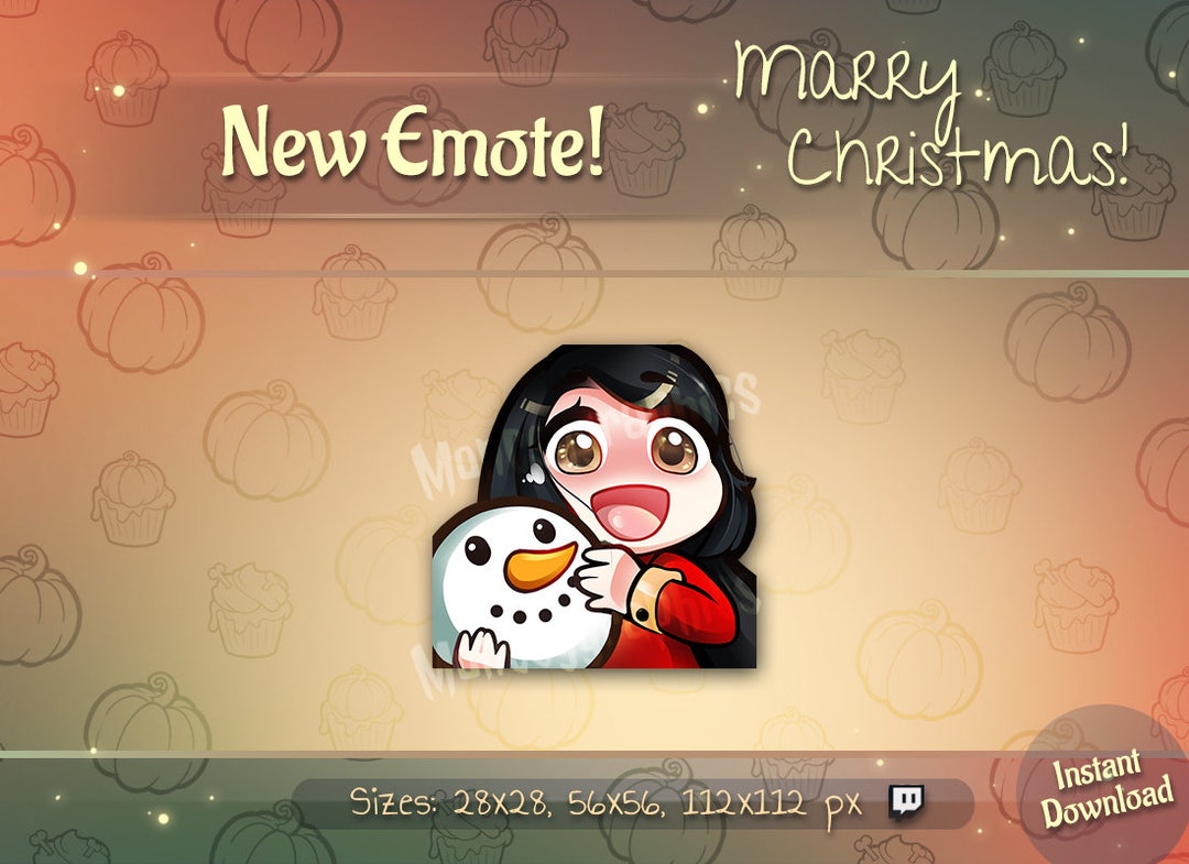 Twitch Christmas Snowman Hug Emote / Christmas Emote for - Etsy