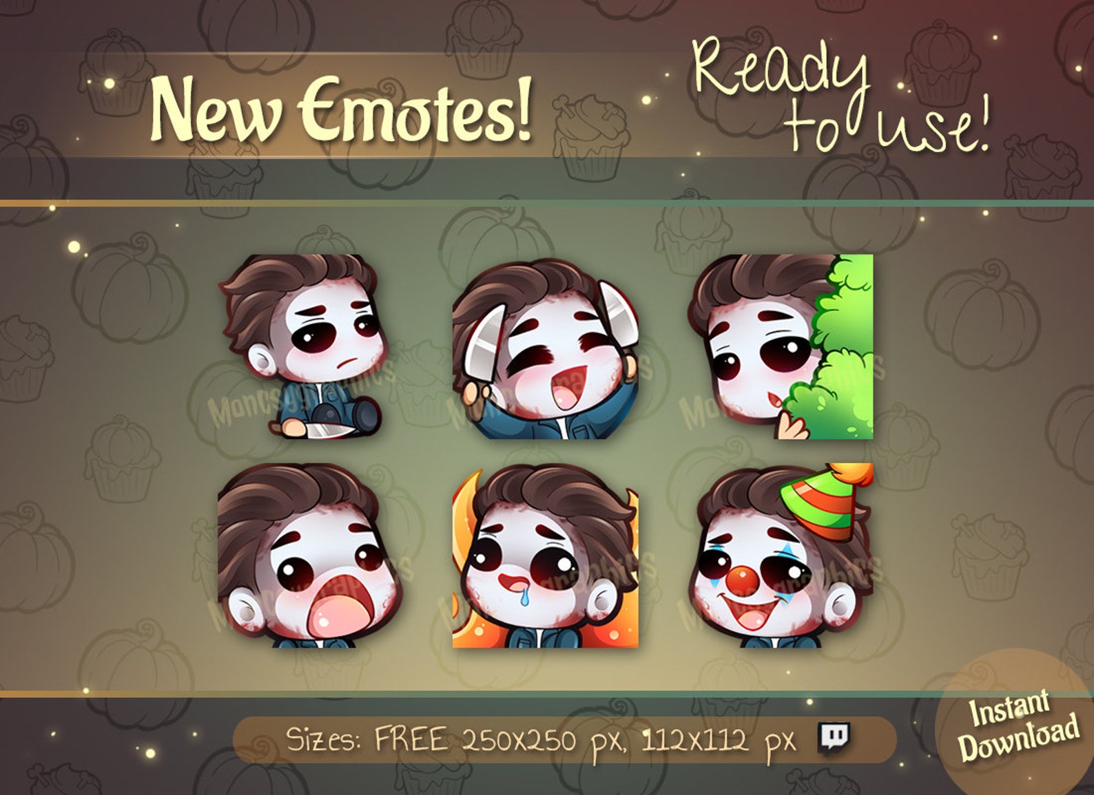 Cute DBD Inspired Michael Myers Twitch Emote / Dead by Daylight ...