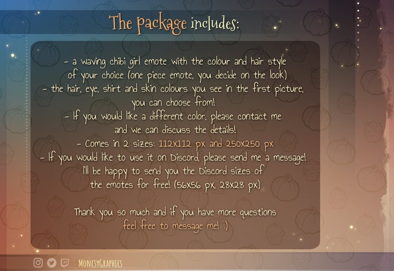 Custom Chibi Girl hi Twitch/discord Emote for Your Stream / Twitch Girl ...