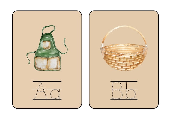 Garden Alphabet Cards Reggio Emilia Inspired - Etsy