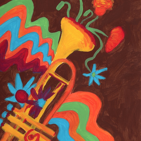 Trumpet Art - Etsy