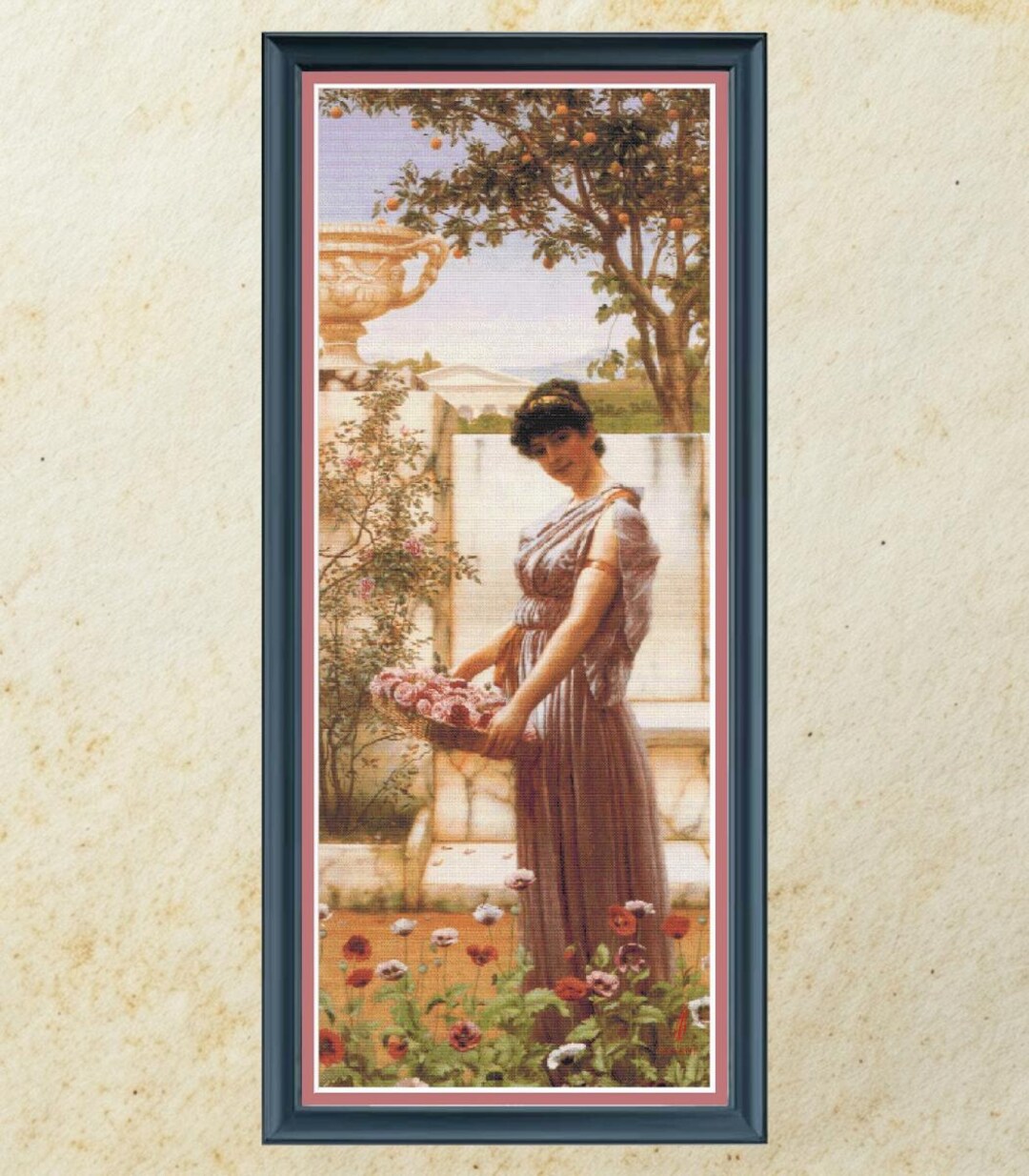 The Flowers of Venus Cross Stitch Pattern, Godward Art, Instant ...