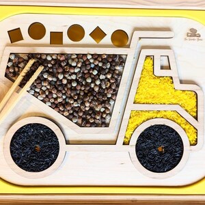 Flisat Dump Truck Insert / Dump Truck Wooden Sensory Puzzle ...