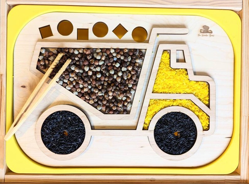 Flisat Dump Truck Insert / Dump Truck Sensory Puzzle / - Etsy