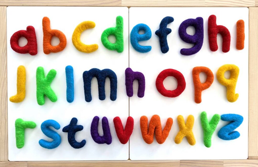 Alphabet Lower Case / Felt Alphabet / Montessori Alphabet / Lowercase ...