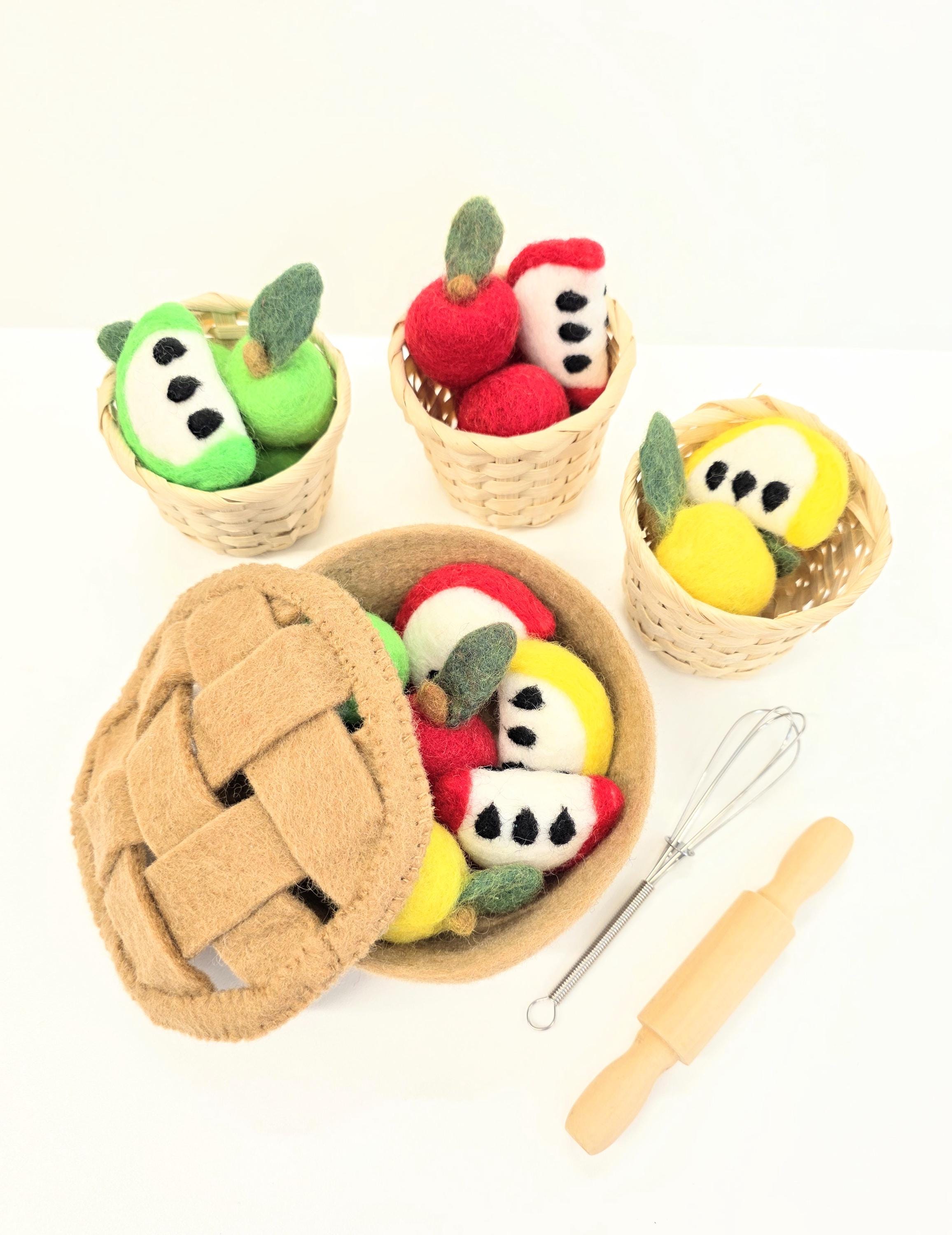 Felt Fillable Apple Pie Play Set / Apple Pie Bakery Pretend Play Food ...