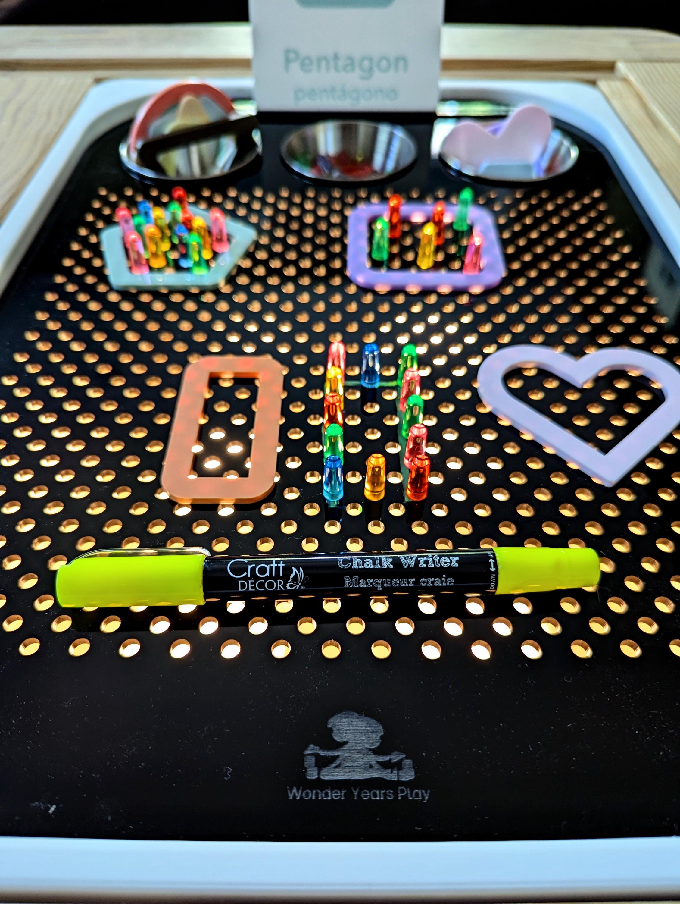 Flisat Light Brite Peg Activity Insert / Trofast Sensory Bin Lid ...