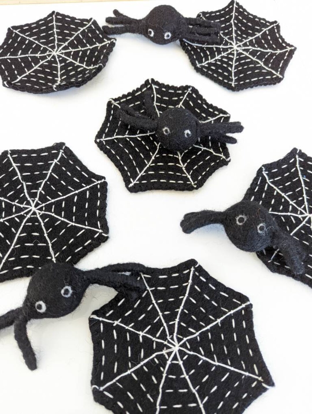 Felt Spider Web Loose Parts / Spider Sensory Play Set / Spooky Needle ...