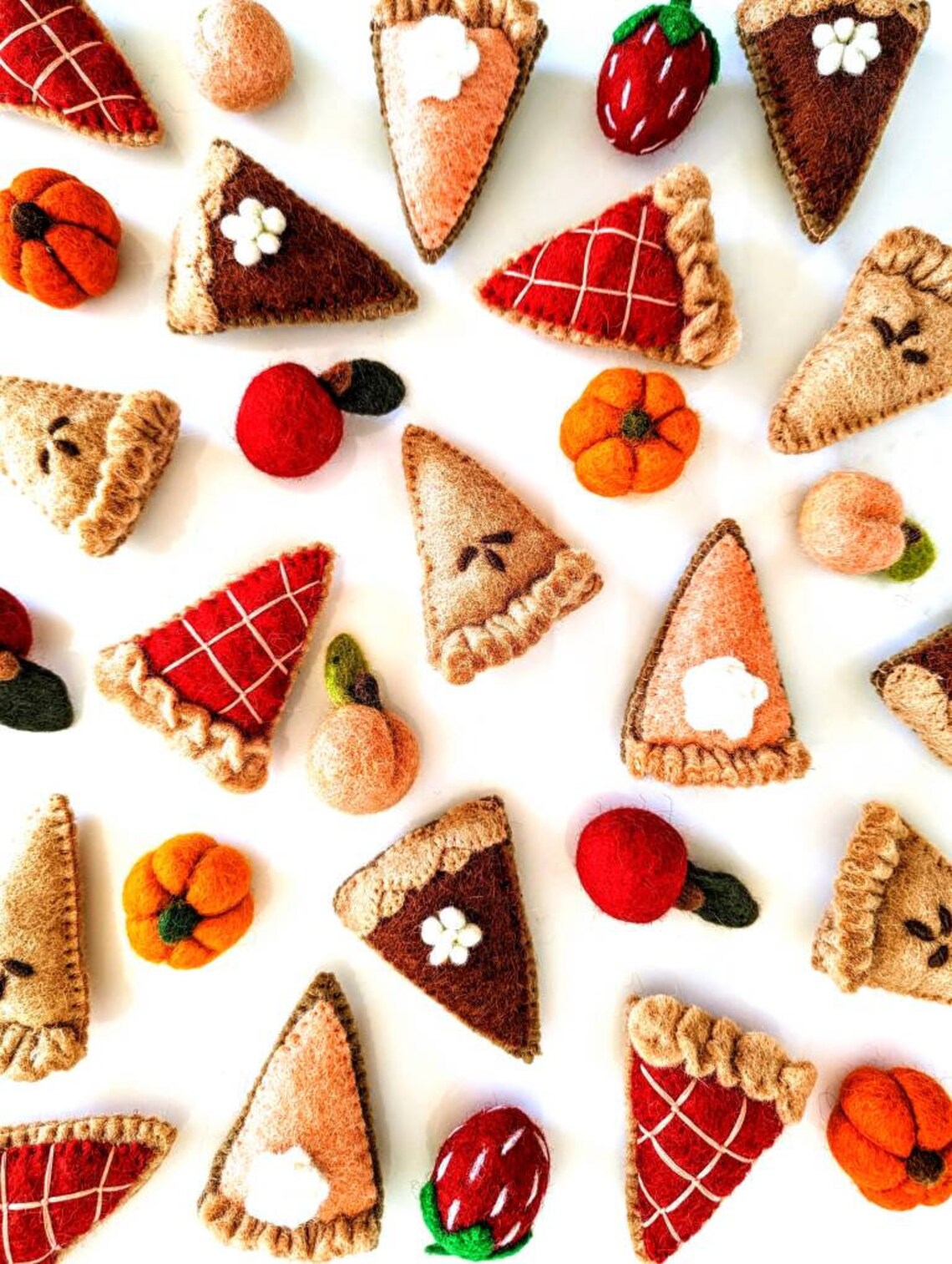 Felt Pie Slices / Apple Pie Slice / Peach Pie Slice / - Etsy