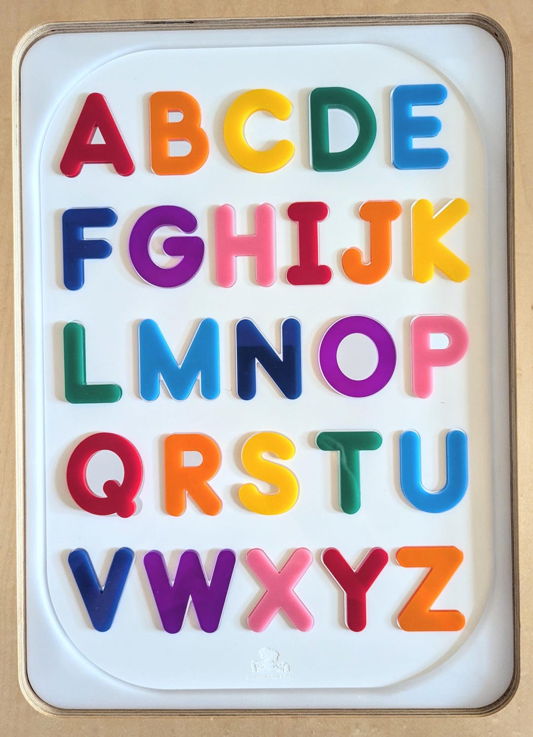 Uppercase Alphabet Puzzle Topper Insert / Flisat Trofast Alphabet ...