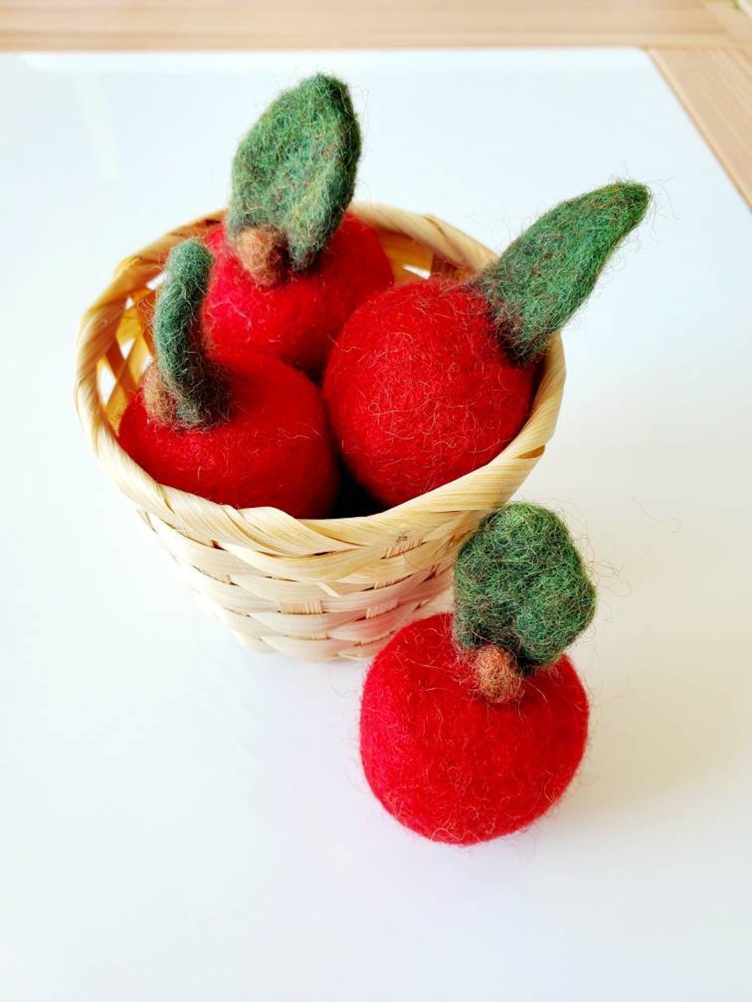 Felt Apples / Felt Food / Felt Apple / Felt Fruit / Wool Apple / Mini ...
