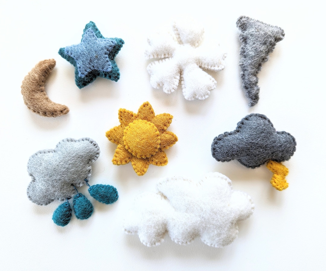Felt Weather Set / Felt Weather / Weather Chart / Montessori Weather ...