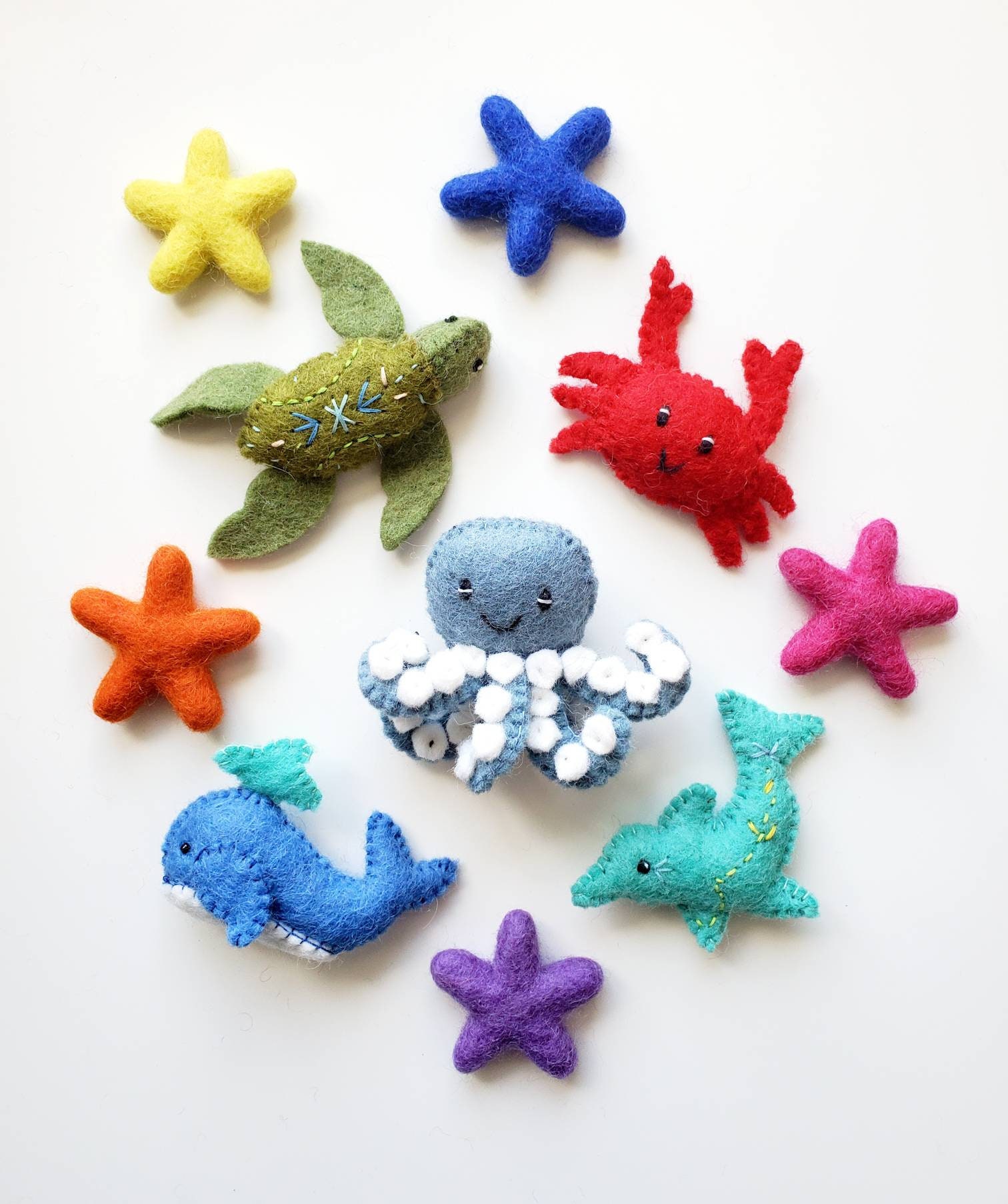 Felt Sea Animals / Sea Turtle / Whale / Octopus / Ocean - Etsy Australia