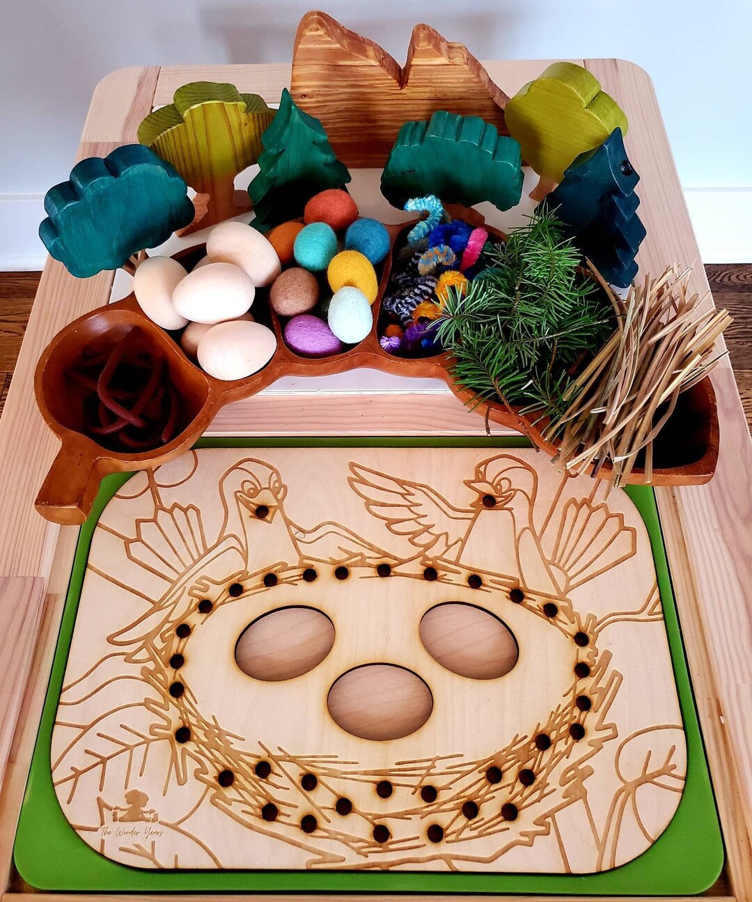 Flisat Bird Nest Insert / Bird Sensory Bin Play Set / Trofast Bird Nest ...
