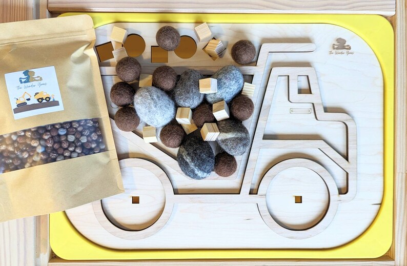 Flisat Dump Truck Insert / Dump Truck Wooden Sensory Puzzle ...