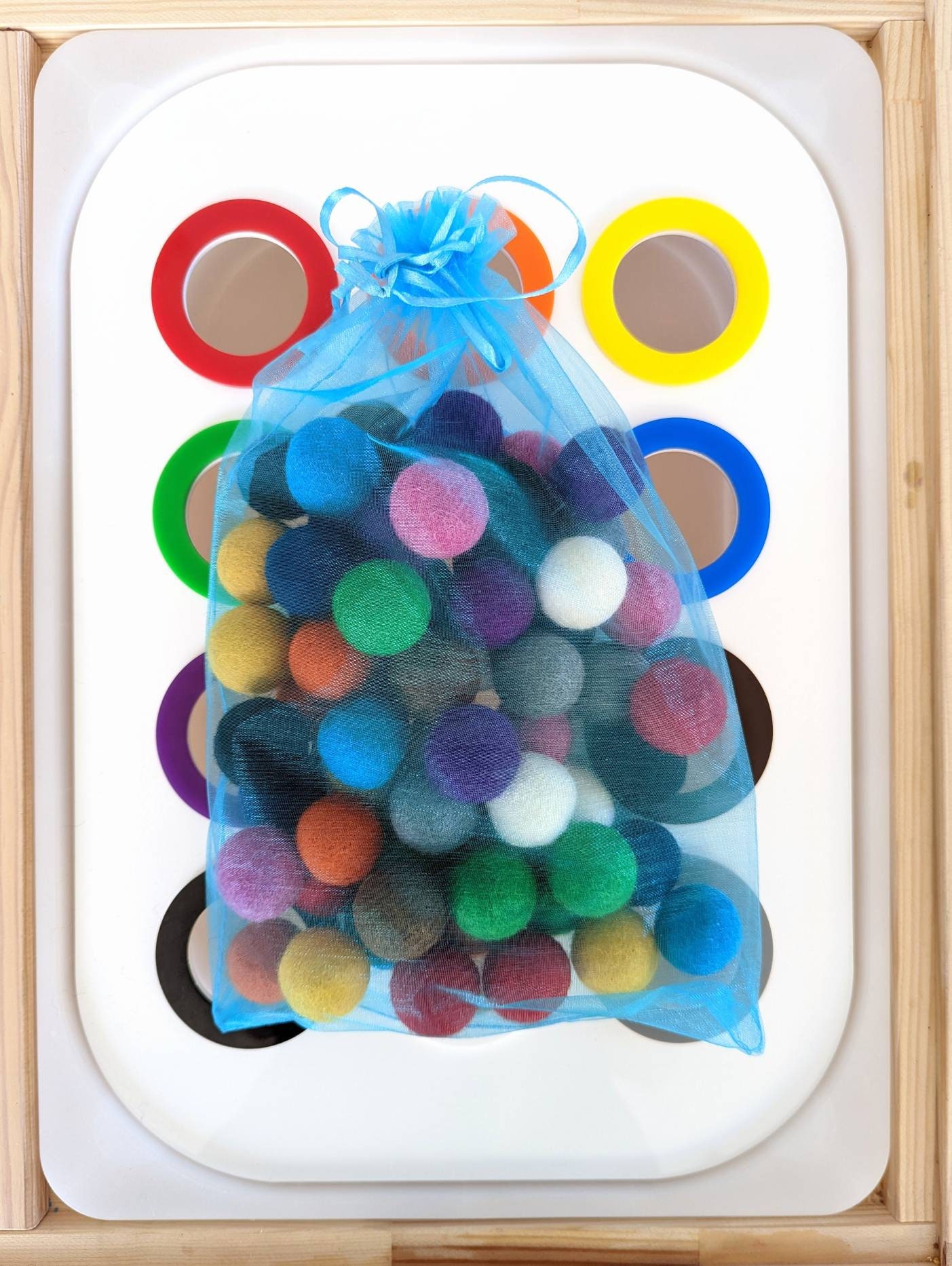 Flisat Color Sorting Insert / BIG Ball Drop Colour Sort Trofast Topper ...