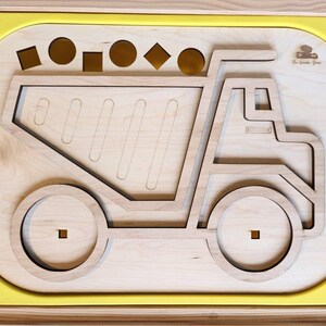 Flisat Dump Truck Insert / Dump Truck Wooden Sensory Puzzle ...