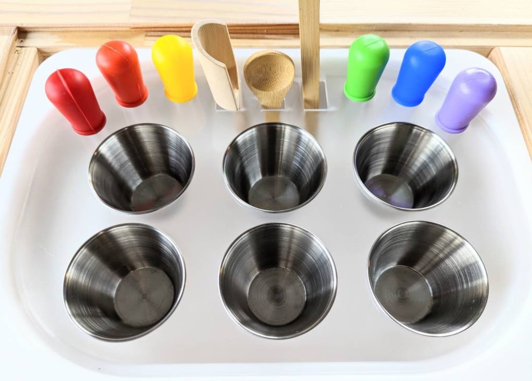 Flisat Tinker Cup and Sensory Tools Insert / Montessori Potion Art ...
