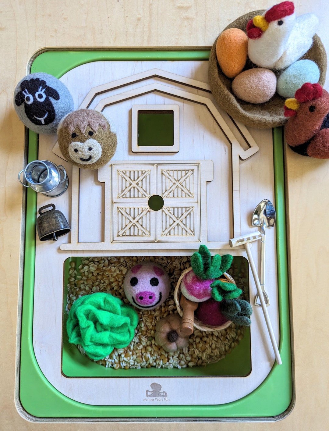 Flisat Barn Insert / Trofast Sensory Bin Farm Topper / Farm Sensory Bin ...