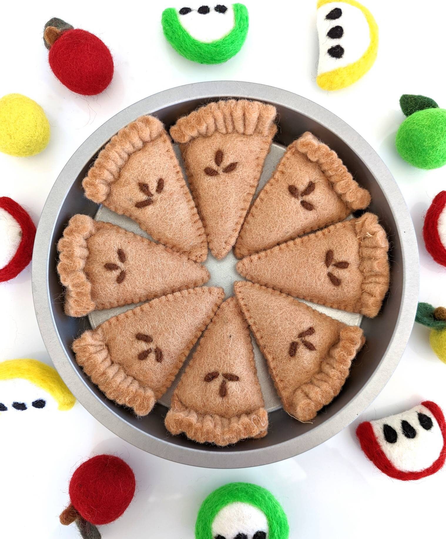 Felt Pie Slices / Apple Pie Slice / Peach Pie Slice / - Etsy