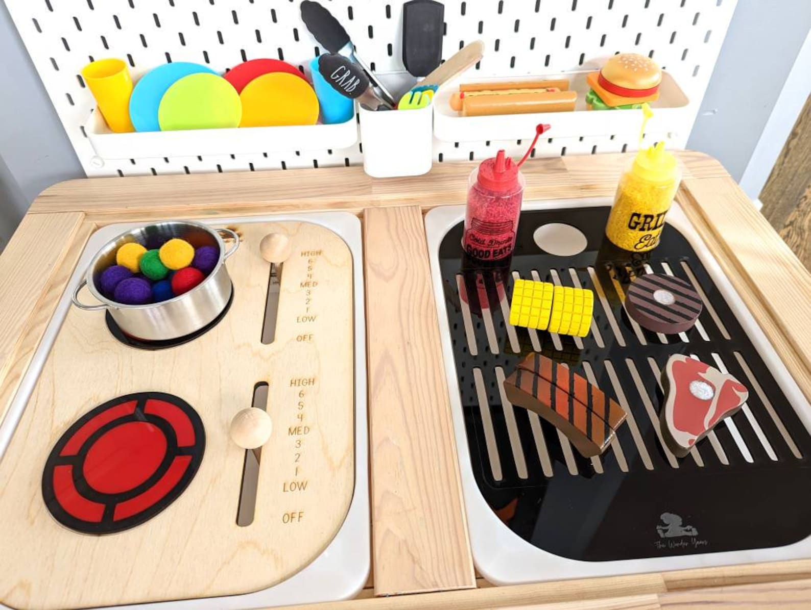 Flisat Play Sink Set WITH Water Pump and Dry Rack / Trofast Sensory Bin ...