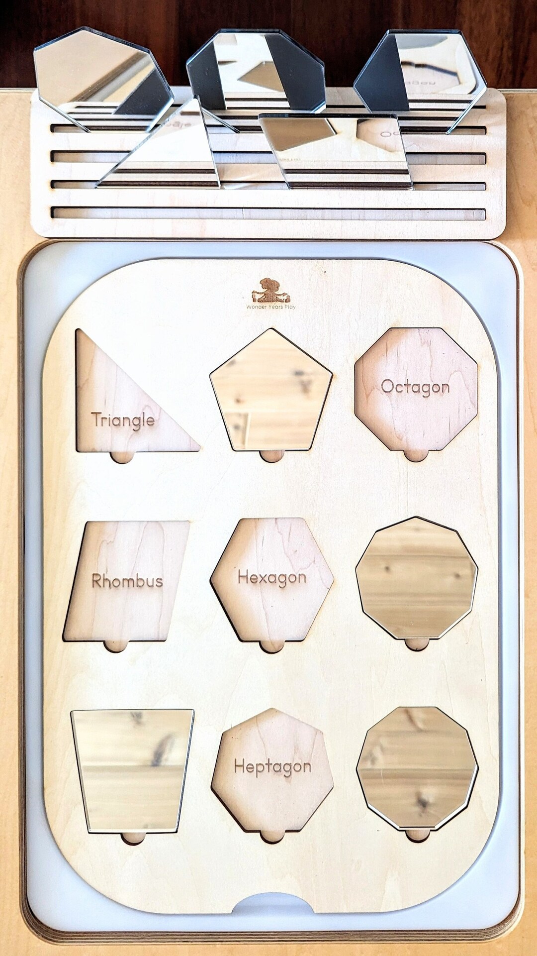 Mirror Shapes Insert / Shapes Puzzle / Shapes Lid / Shape Insert ...