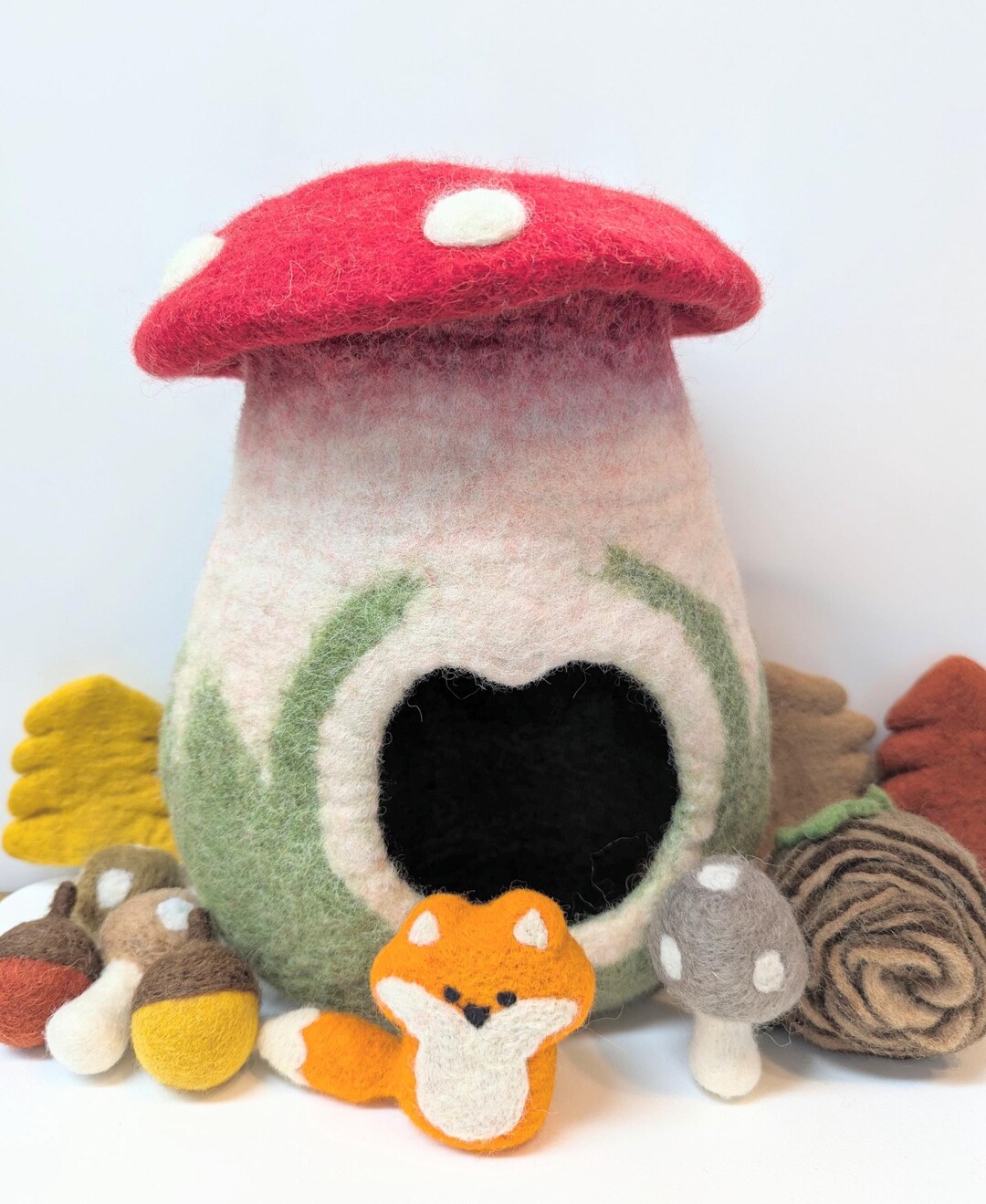 Felt Mushroom House / Mushroom Fairy Cottage Small for World ...