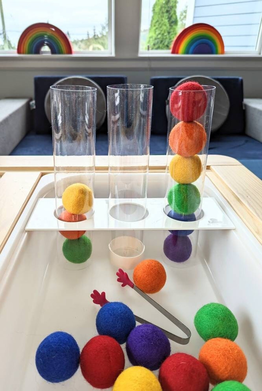 BIG Tube Sensory Play Set for Trofast Sensory Bin / Flisat Tinker Cup ...