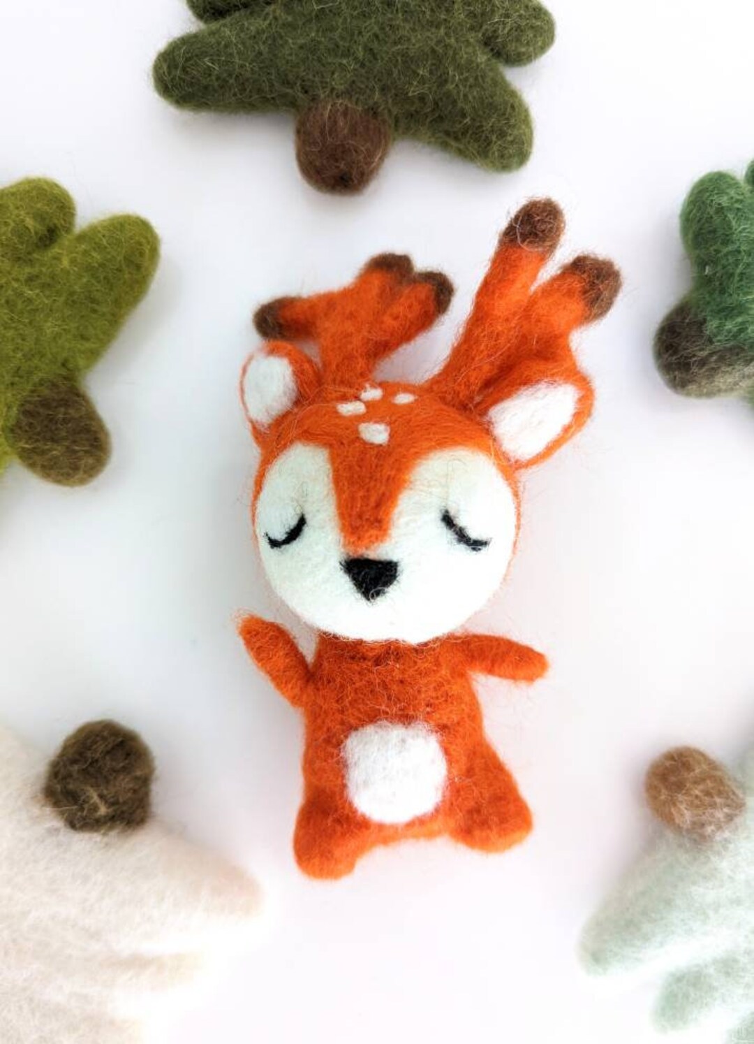 Felt Deer / Toy Deer / Felt Animals / Woodland Animals / Deer ...