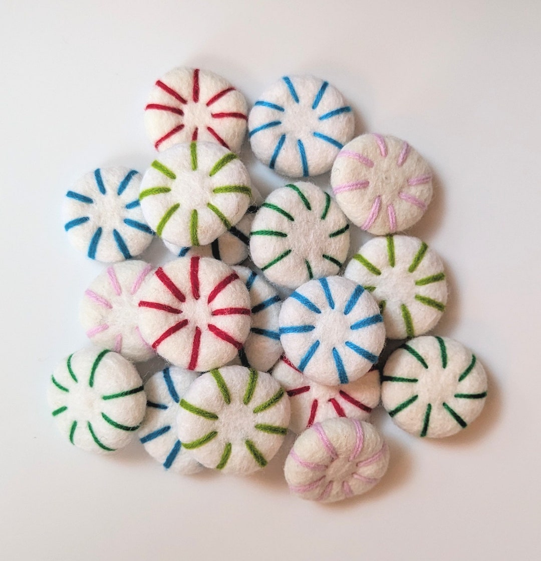 Felt Mint Candies / Felt Mints / Felt Candy / Felt Play Food / Felt ...
