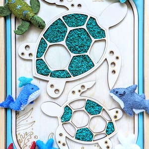 Flisat Sea Turtle Insert / Trofast Sea Turtle / Turtle Flisat Insert ...