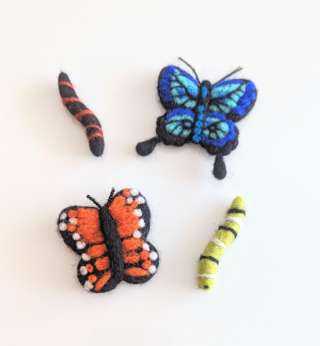 Felt Butterflies / Felt Butterfly / Felted Butterflies / Felt Bugs ...