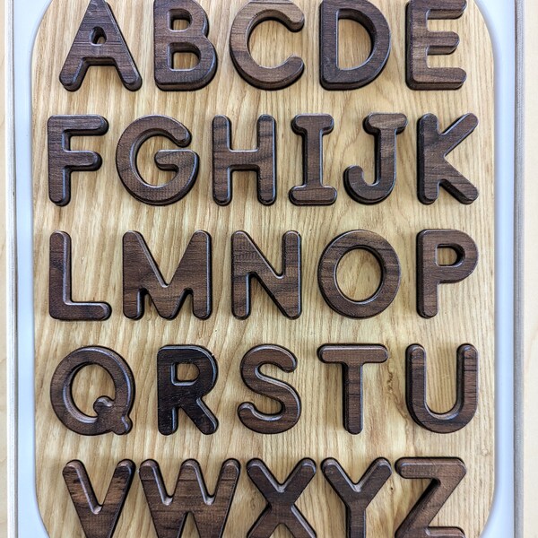 Wood Alphabet - Etsy
