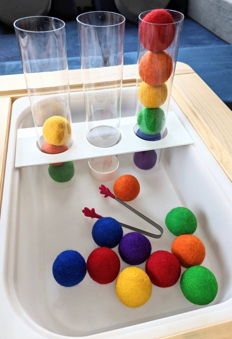 BIG Tube Sensory Play Set for Trofast Sensory Bin / Flisat Tinker Cup ...