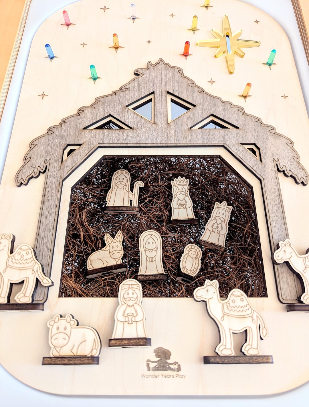 Flisat Nativity Scene Insert / Trofast Christmas Nativity Bin Lid ...