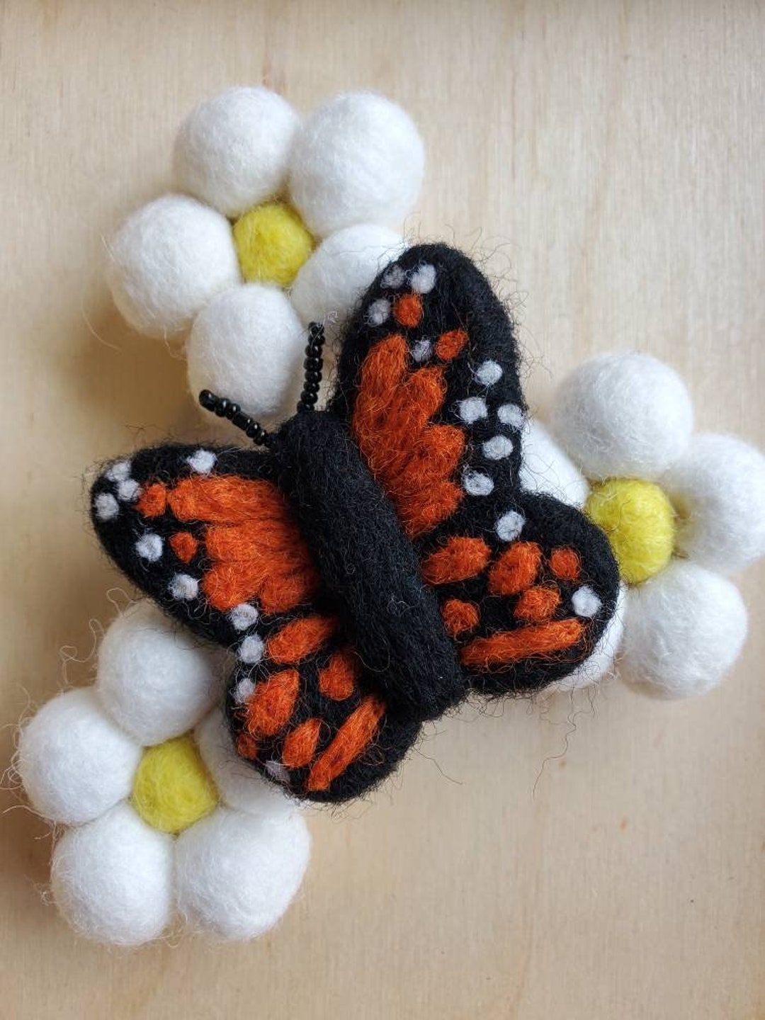 Felt Monarch Butterfly / Felt Butterfly / Felt Butterflies / Felt Bugs ...