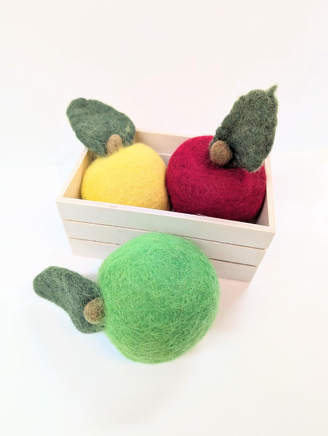 Extra Large Felt Apples 2.5 in 6 Cm / Needle Felted Apple Decoration ...