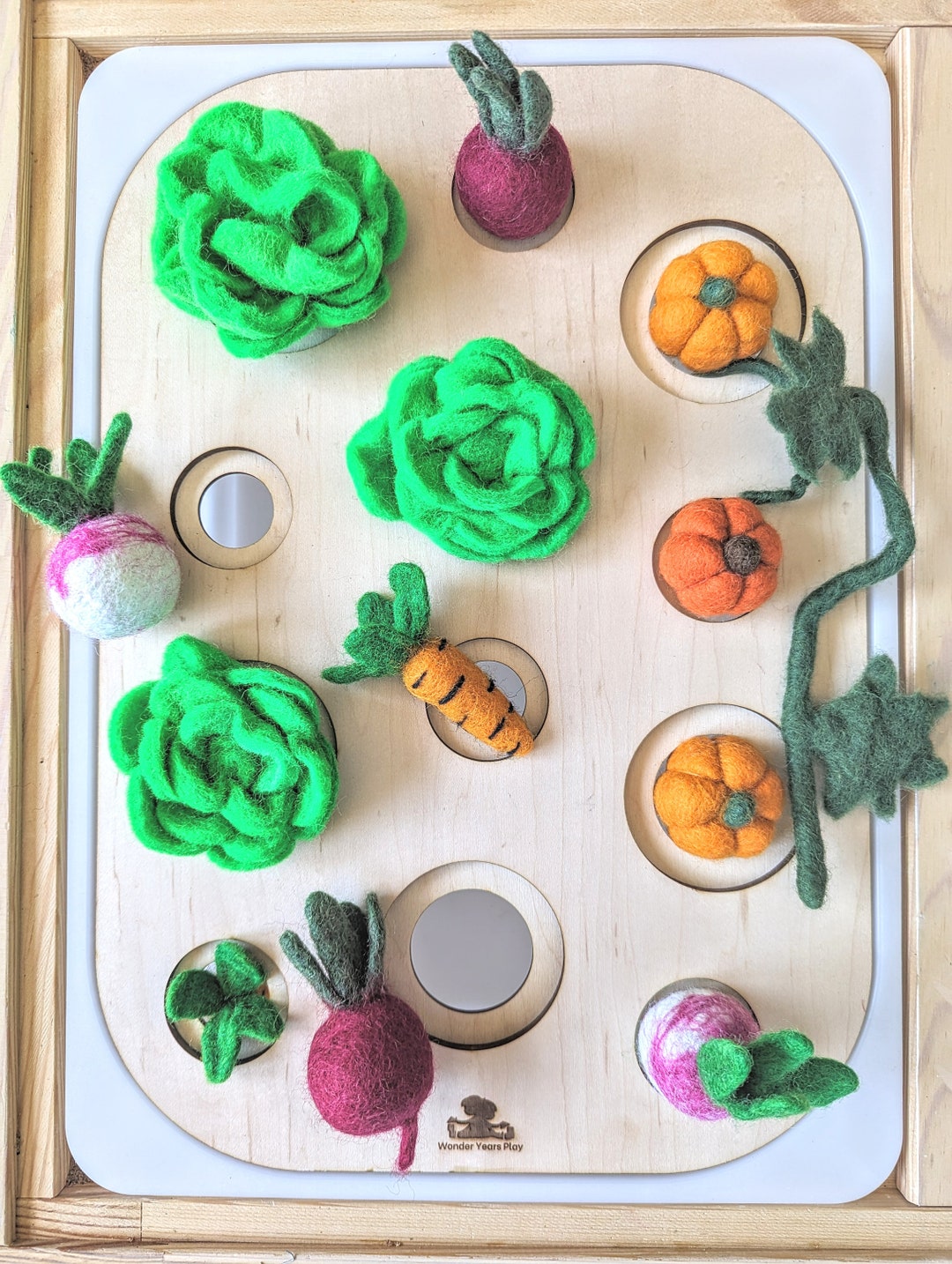 Felt Vegetables / Felt Food / Flisat Garden Insert / Farm Insert ...