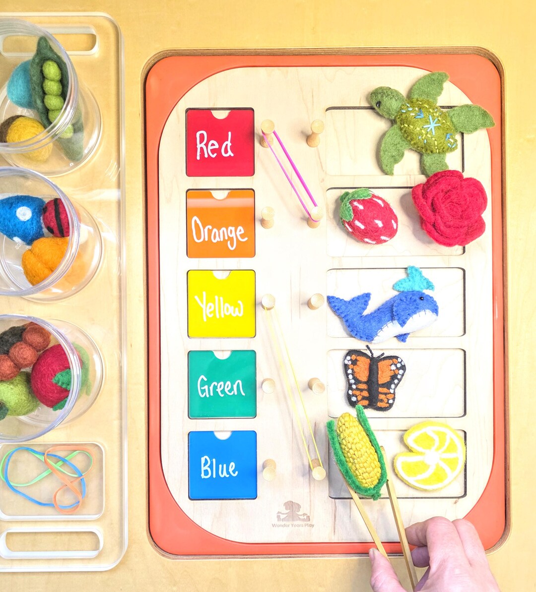 Flisat Match It Activities Insert \ Wooden Trofast Sensory Bin Lid for ...