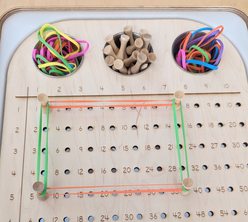 Flisat Multiplication Table Pegboard / Math Number Chart ...