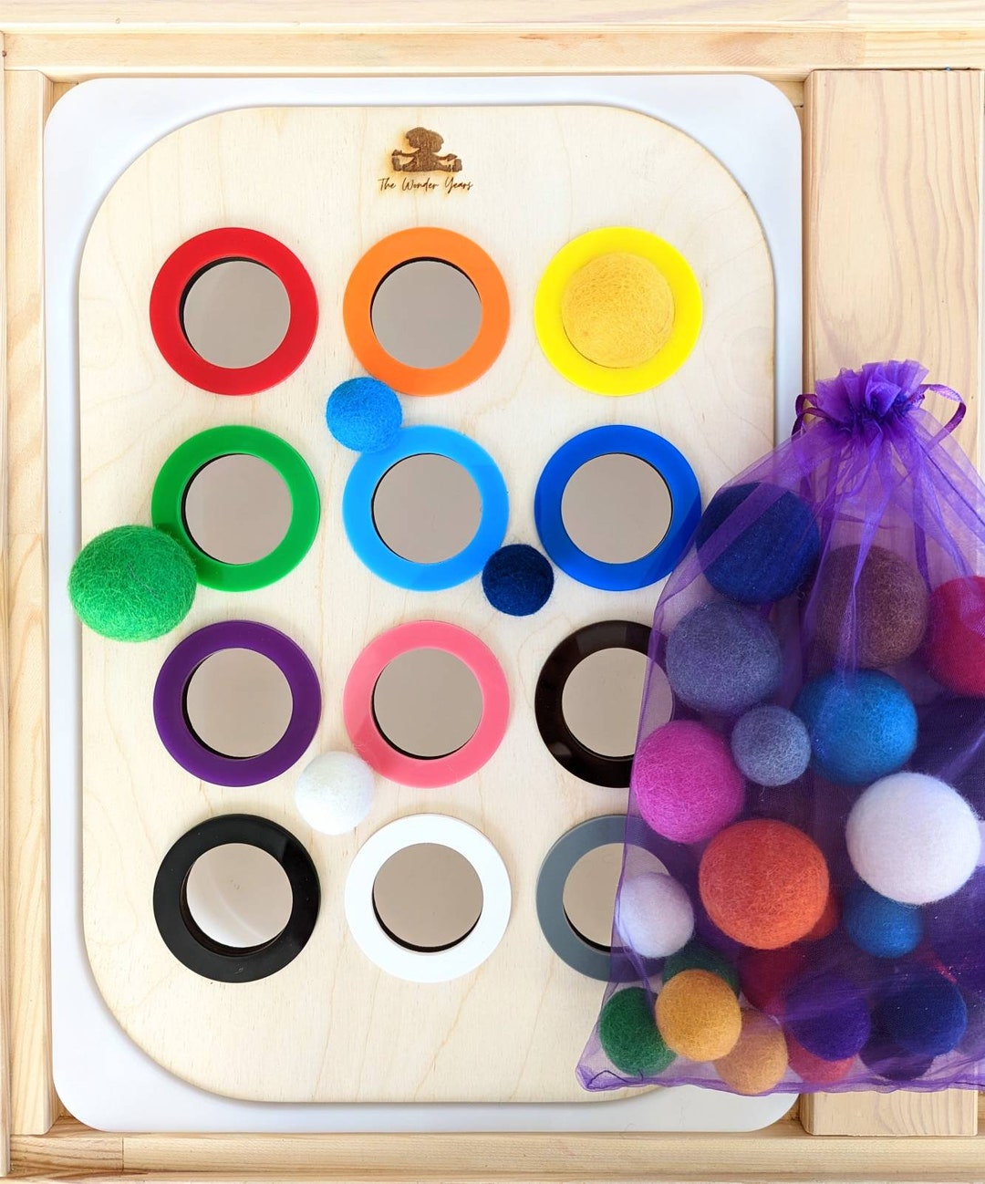 Flisat Color Sorting Insert / BIG Ball Drop Colour Sort Trofast Topper ...